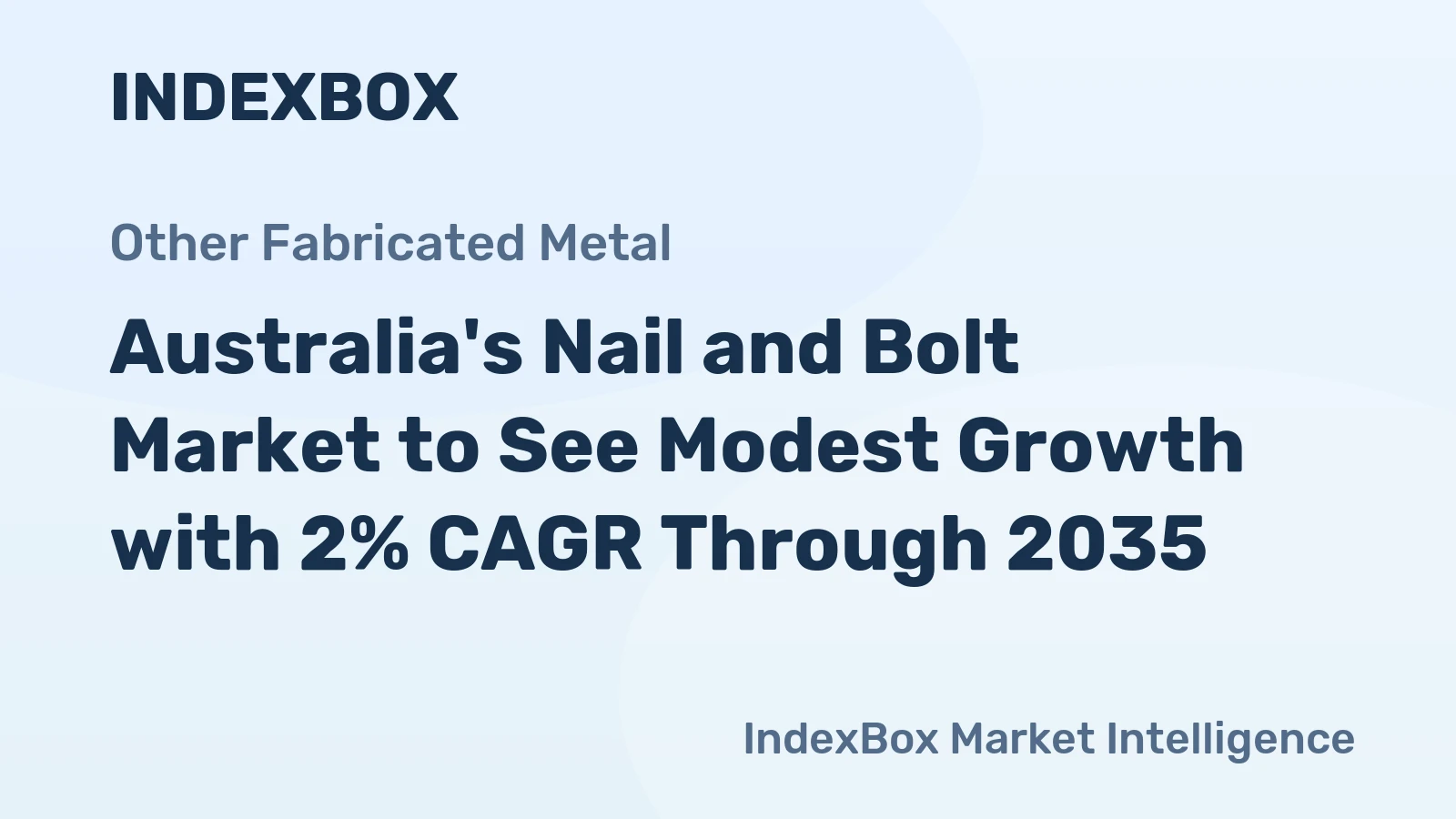 Australia's Nail and Bolt Market to See Modest Growth with 2% CAGR Through 2035