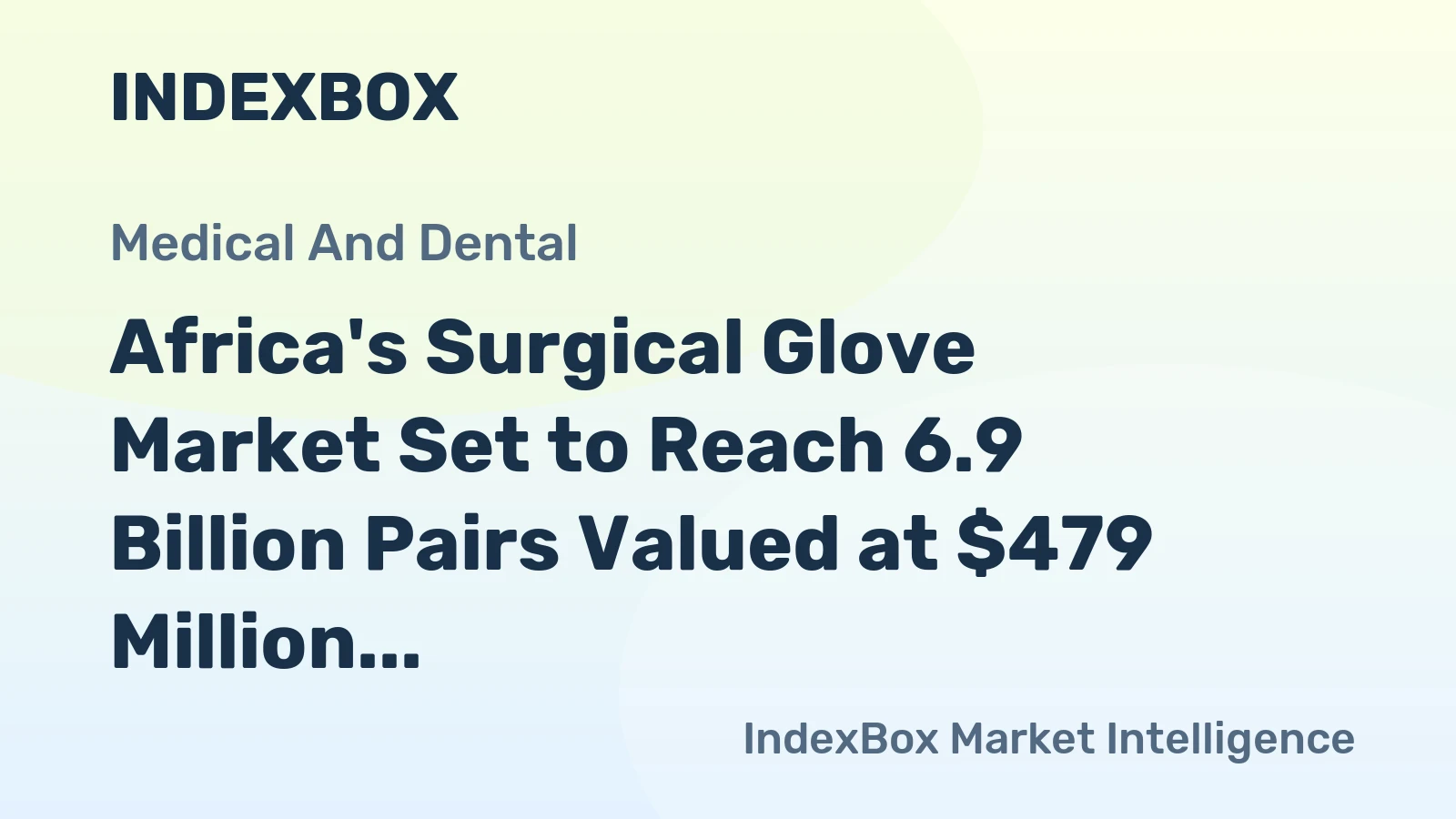 Africa's Surgical Glove Market Set to Reach 6.9 Billion Pairs Valued at $479 Million by 2035