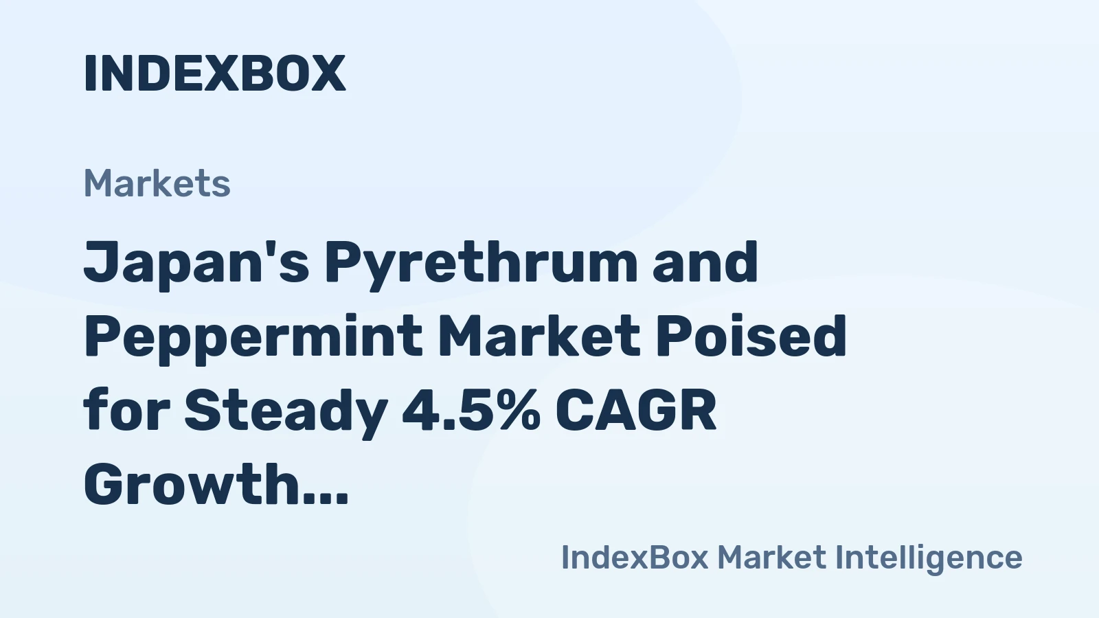 Japan's Pyrethrum and Peppermint Market Poised for Steady 4.5% CAGR Growth Through 2035
