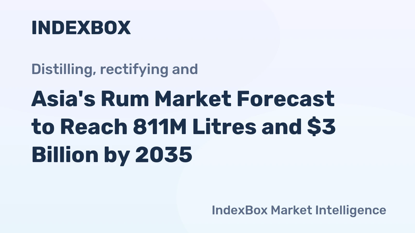 Asia's Rum Market Forecast to Reach 811M Litres and $3 Billion by 2035