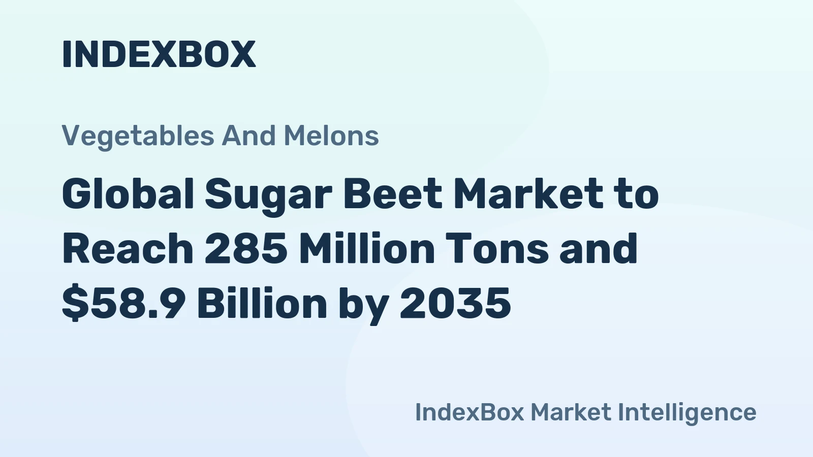 Global Sugar Beet Market to Reach 285 Million Tons and $58.9 Billion by 2035