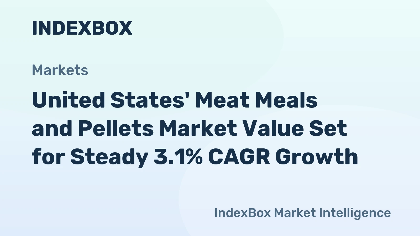 United States' Meat Meals and Pellets Market Value Set for Steady 3.1% CAGR Growth