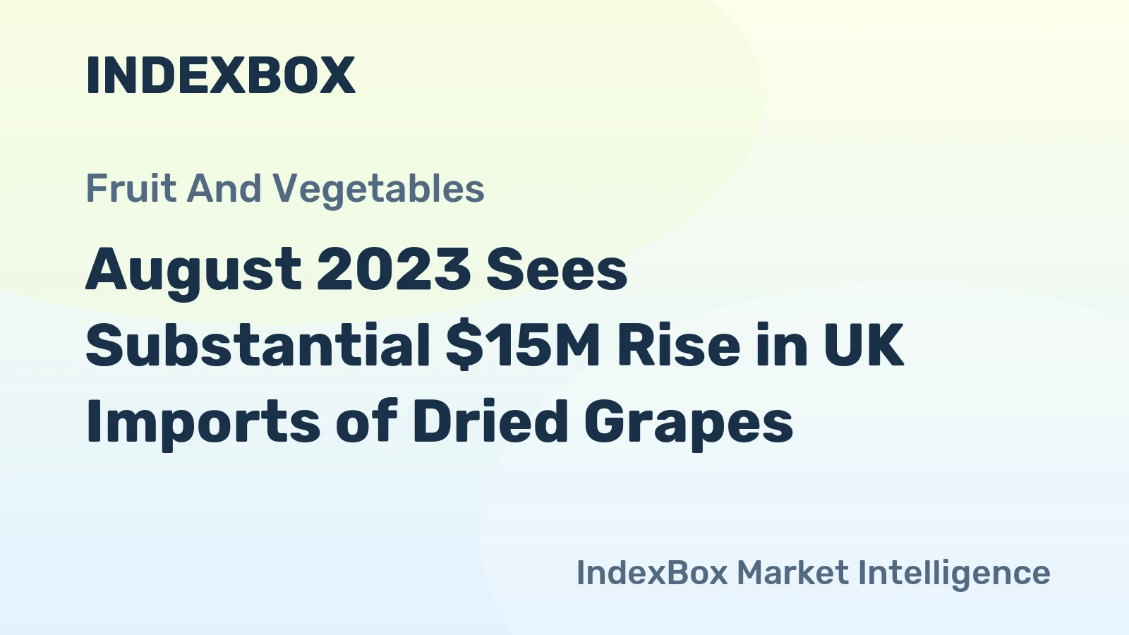 August 2023 Sees Substantial $15M Rise in UK Imports of Dried Grapes