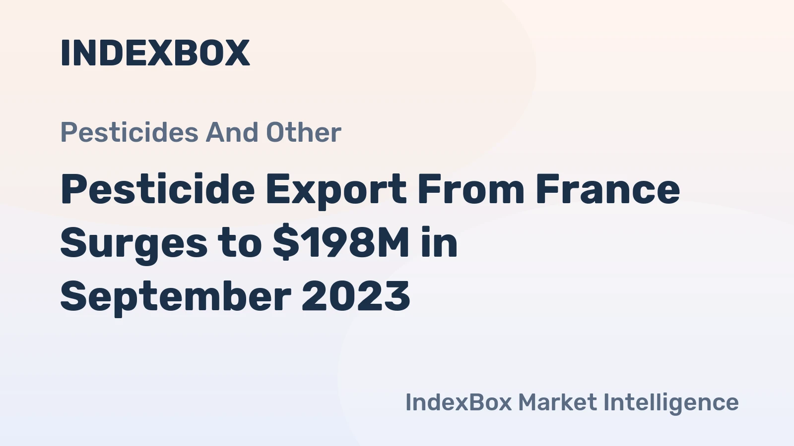 Pesticide Export From France Surges to $198M in September 2023