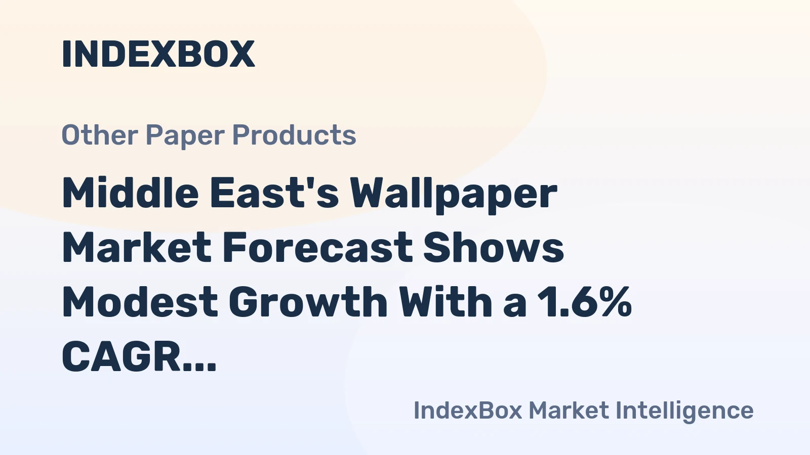 Middle East's Wallpaper Market Forecast Shows Modest Growth With a 1.6% CAGR in Value Through 2035