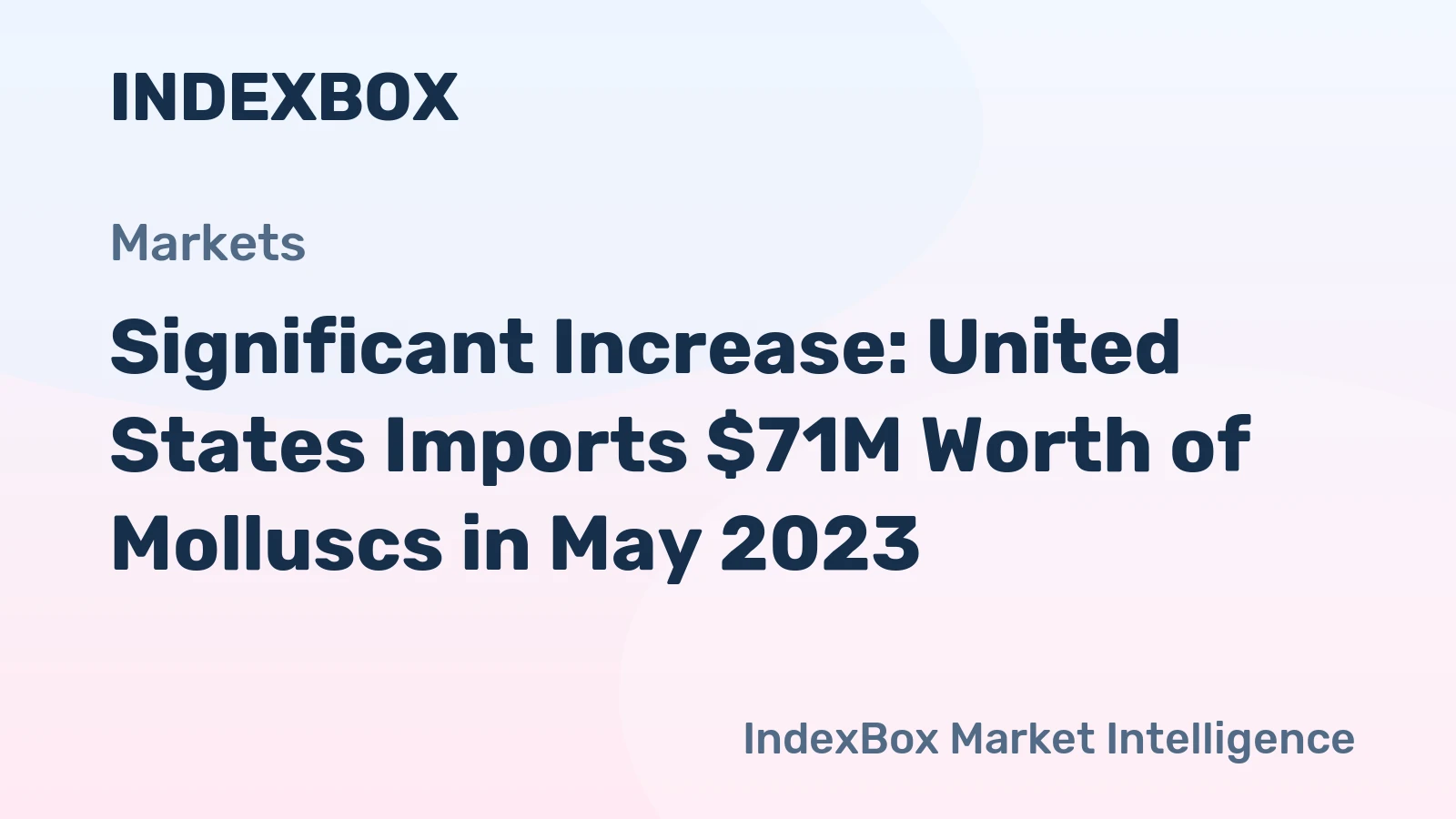 Significant Increase: United States Imports $71M Worth of Molluscs in May 2023