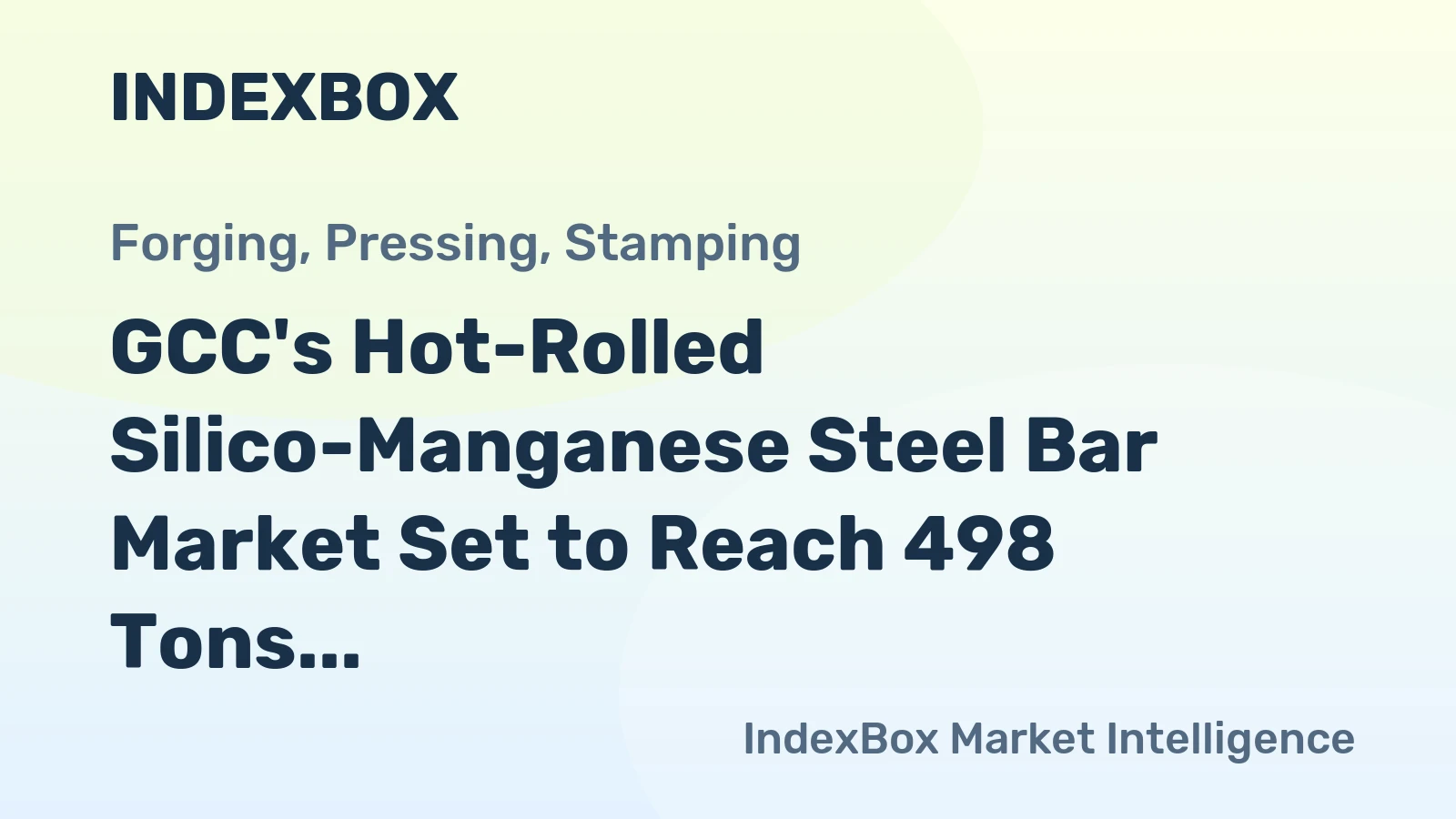 GCC's Hot-Rolled Silico-Manganese Steel Bar Market Set to Reach 498 Tons and $2.9M by 2035