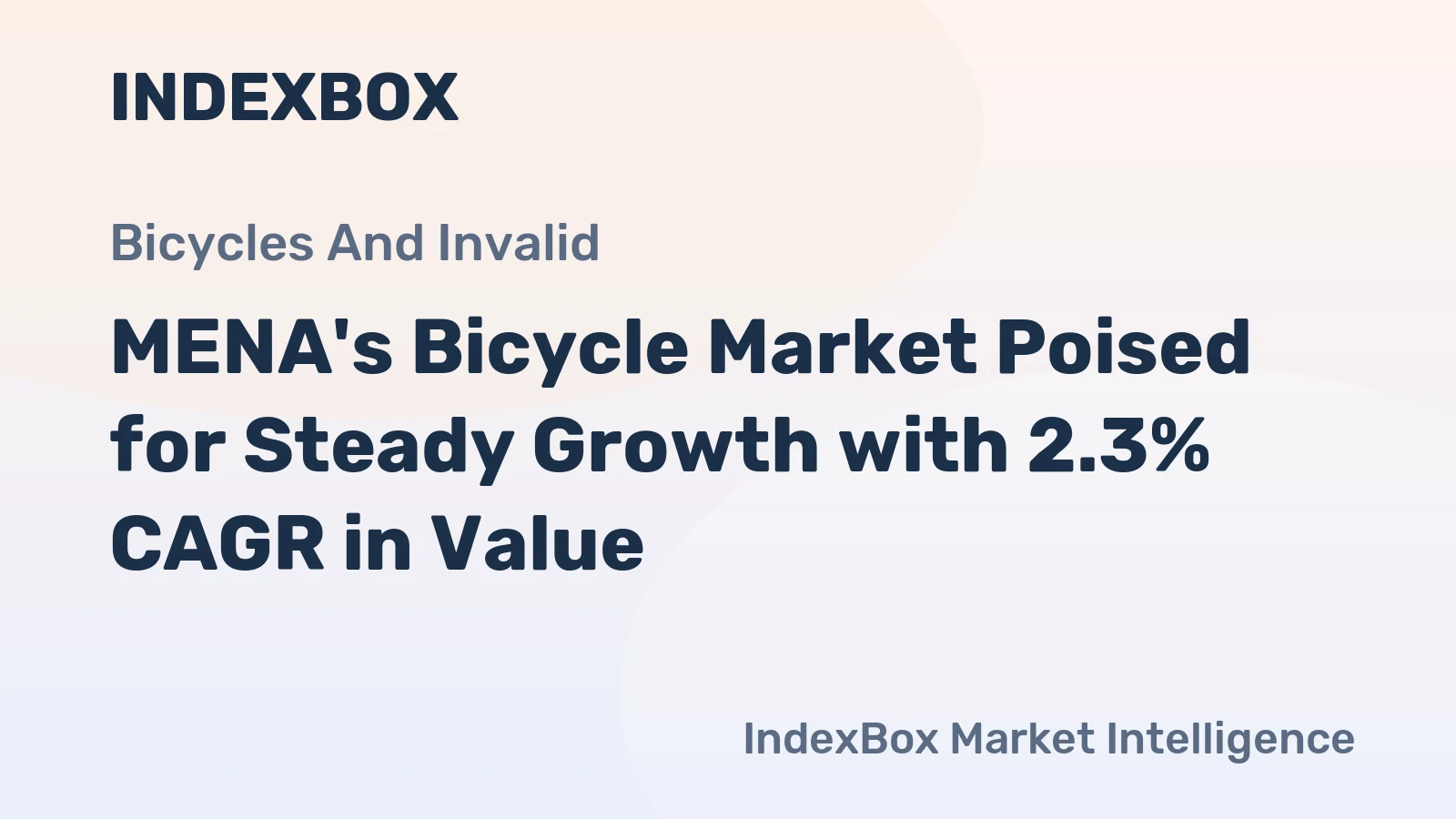 MENA's Bicycle Market Poised for Steady Growth with 2.3% CAGR in Value