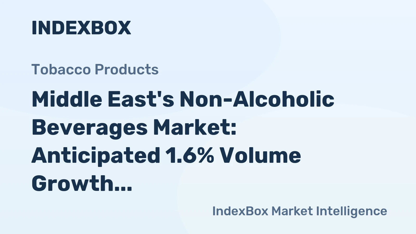 Middle East's Non-Alcoholic Beverages Market: Anticipated 1.6% Volume Growth to 14B Litres by 2035, Expected $12.4B Value