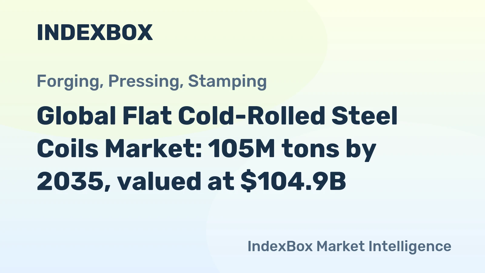 Global Flat Cold-Rolled Steel Coils Market: 105M tons by 2035, valued at $104.9B