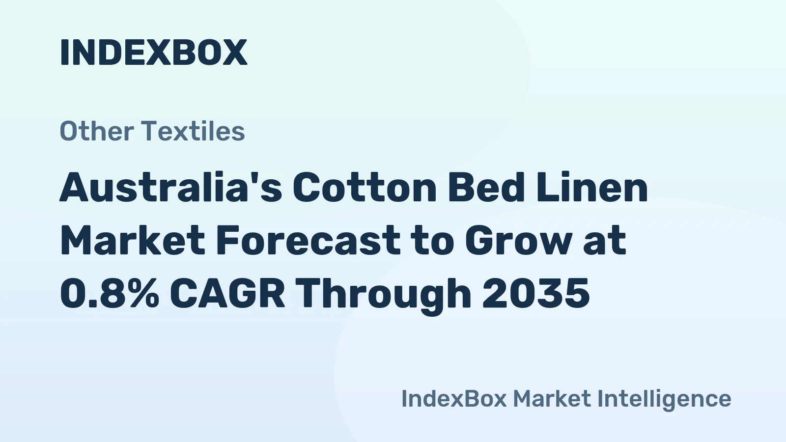 Australia's Cotton Bed Linen Market Forecast to Grow at 0.8% CAGR Through 2035
