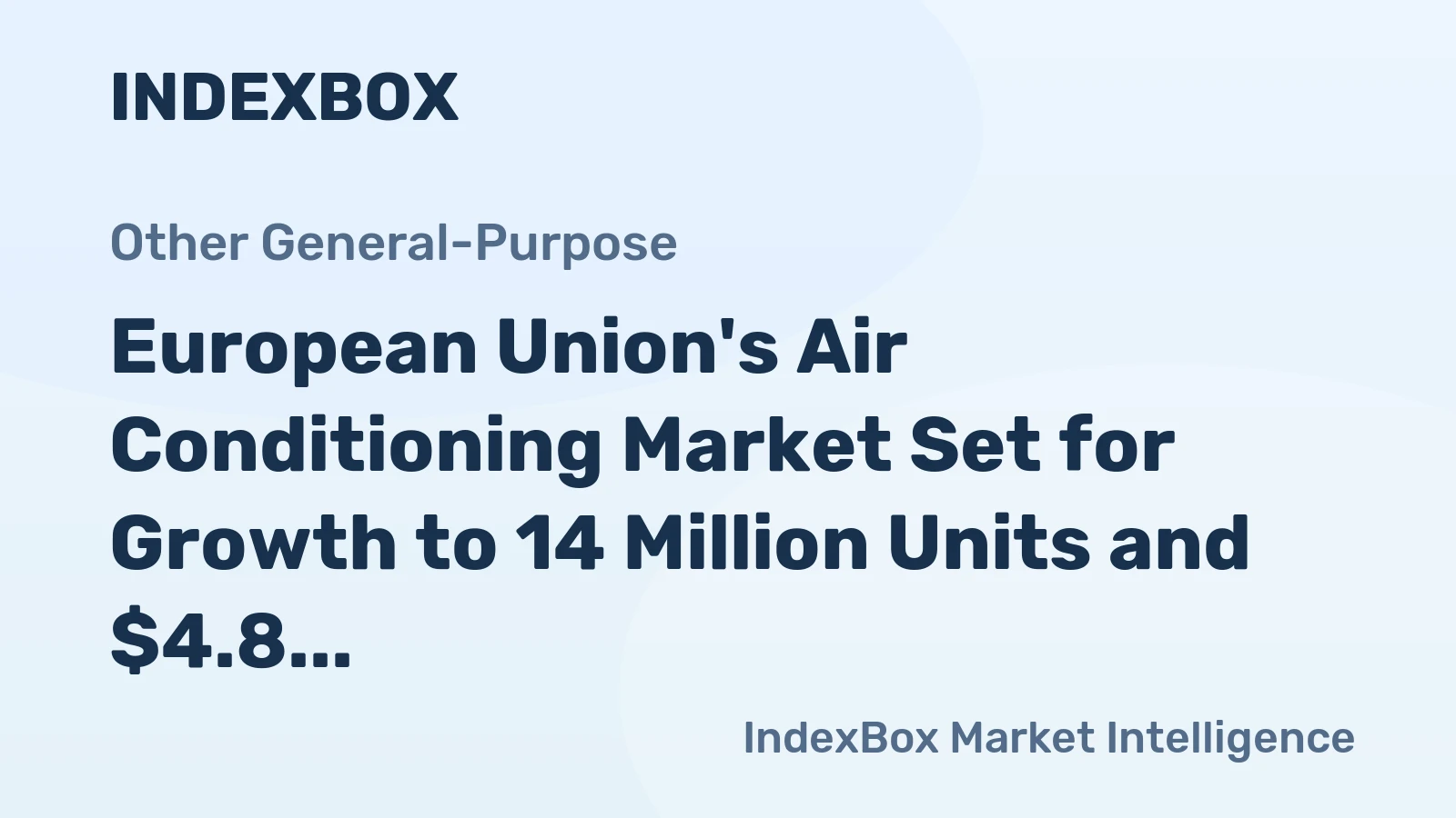 European Union's Air Conditioning Market Set for Growth to 14 Million Units and $4.8 Billion in Value