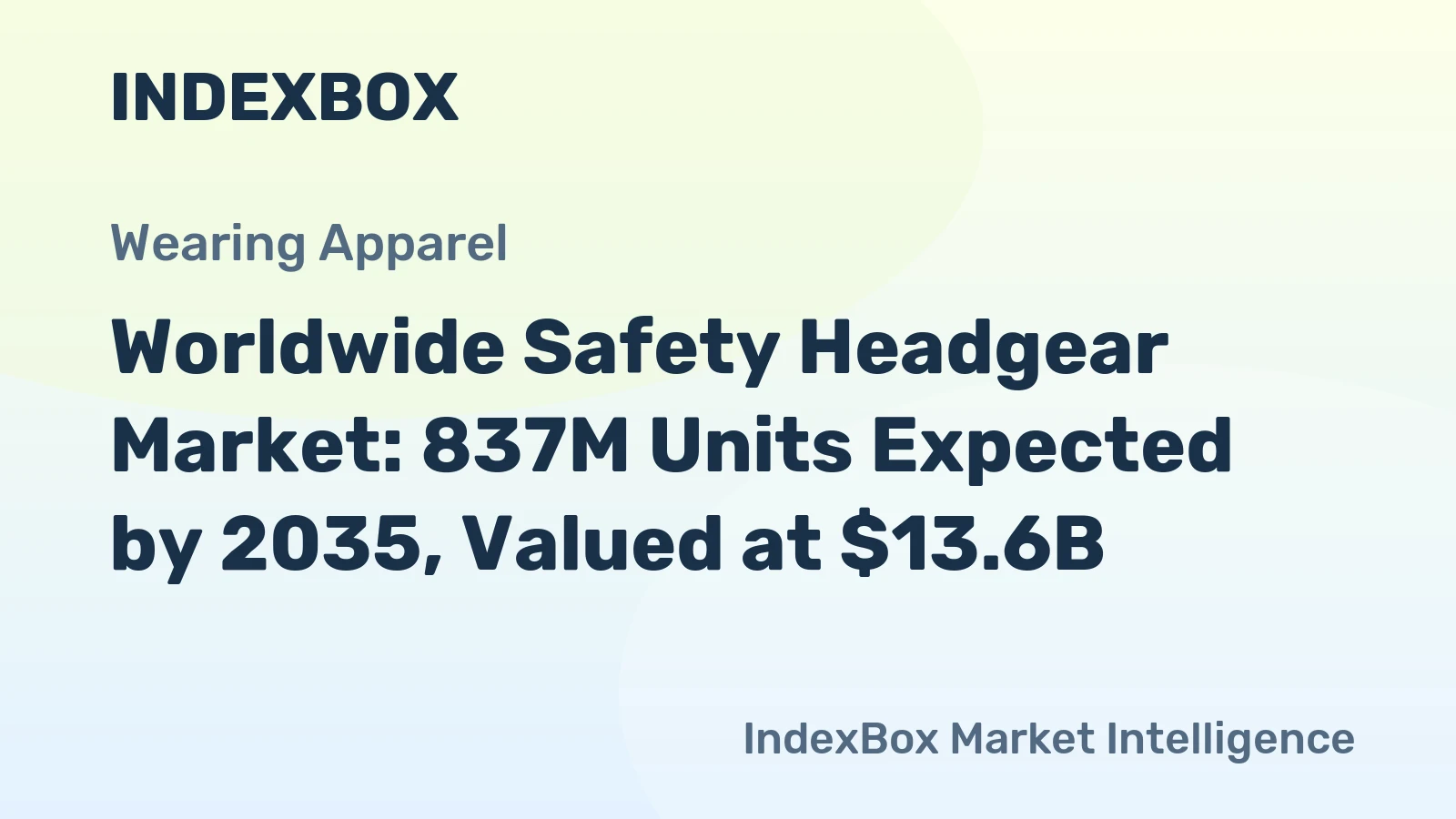 Worldwide Safety Headgear Market: 837M Units Expected by 2035, Valued at $13.6B