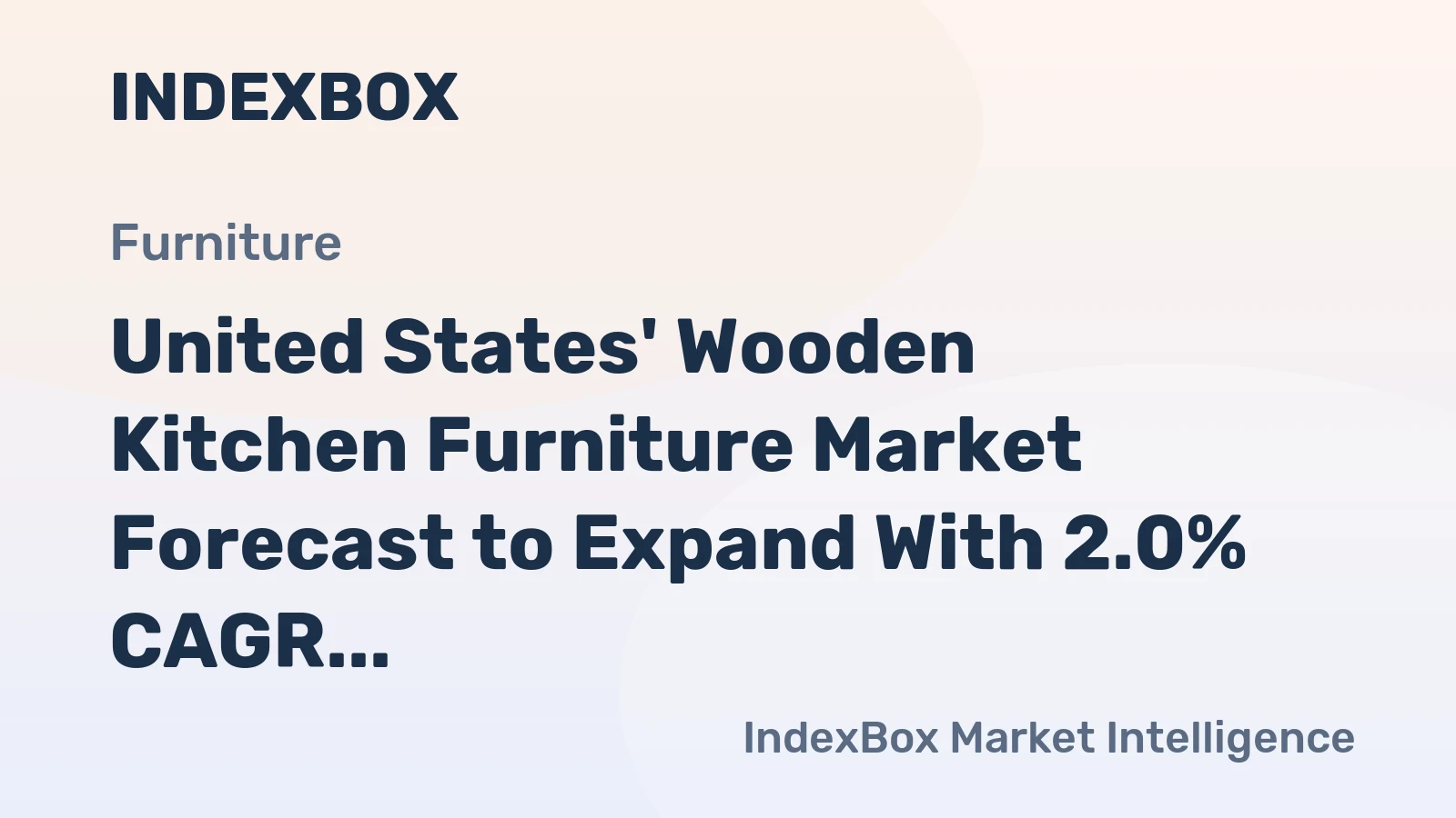 United States' Wooden Kitchen Furniture Market Forecast to Expand With 2.0% CAGR Through 2035