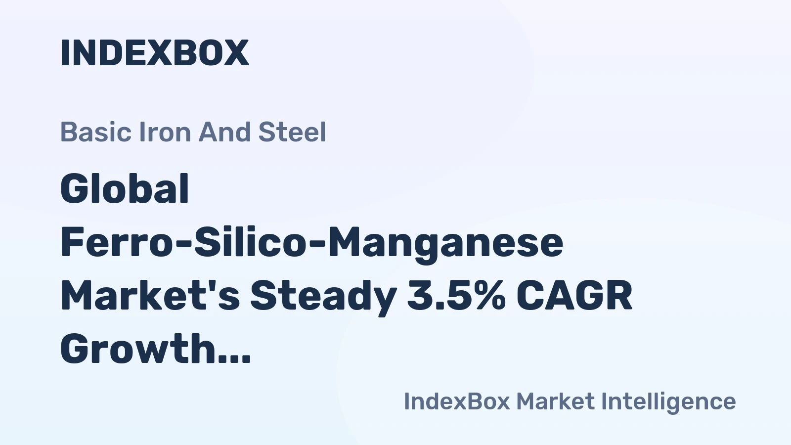 Global Ferro-Silico-Manganese Market's Steady 3.5% CAGR Growth Forecast to 2035