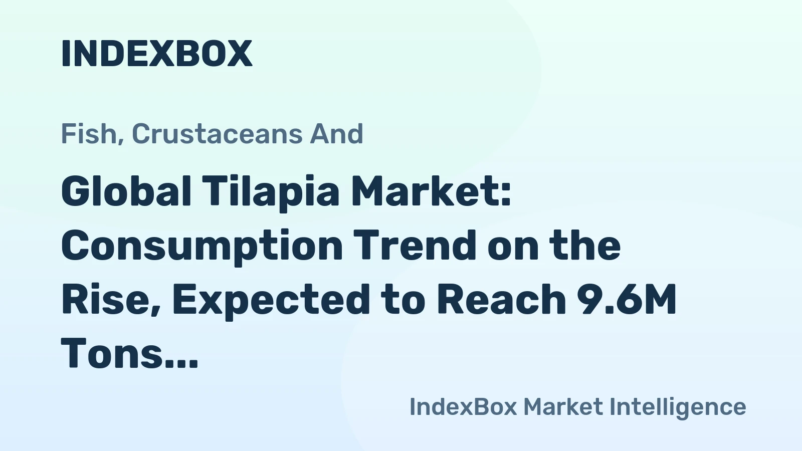 Global Tilapia Market: Consumption Trend on the Rise, Expected to Reach 9.6M Tons and $38B by 2035