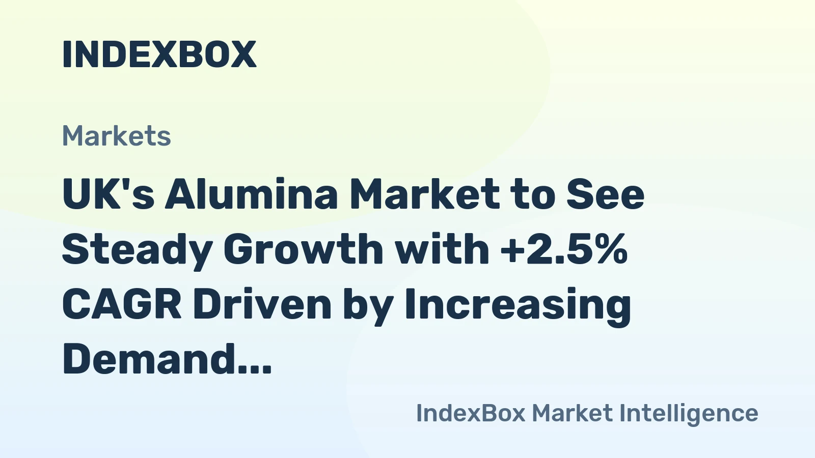 UK's Alumina Market to See Steady Growth with +2.5% CAGR Driven by Increasing Demand