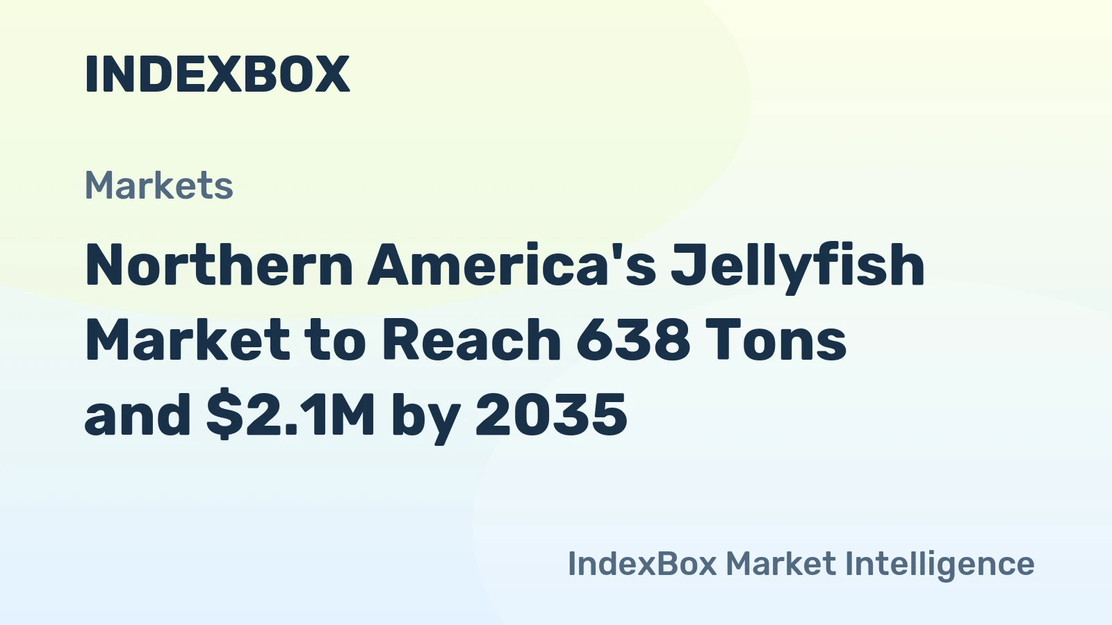 Northern America's Jellyfish Market to Reach 638 Tons and $2.1M by 2035