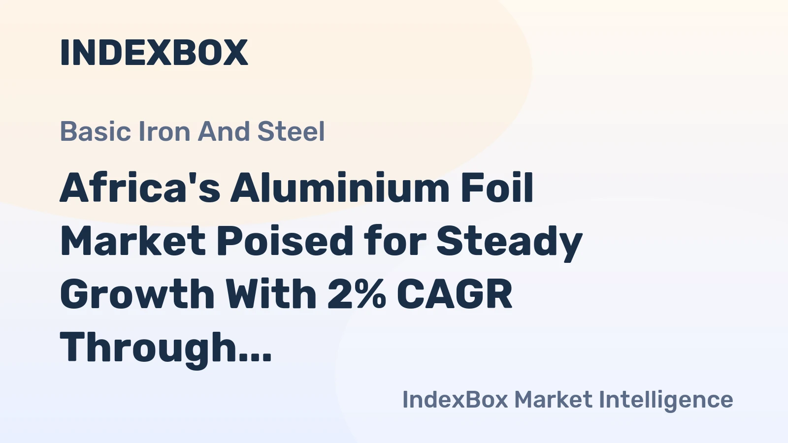 Africa's Aluminium Foil Market Poised for Steady Growth With 2% CAGR Through 2035