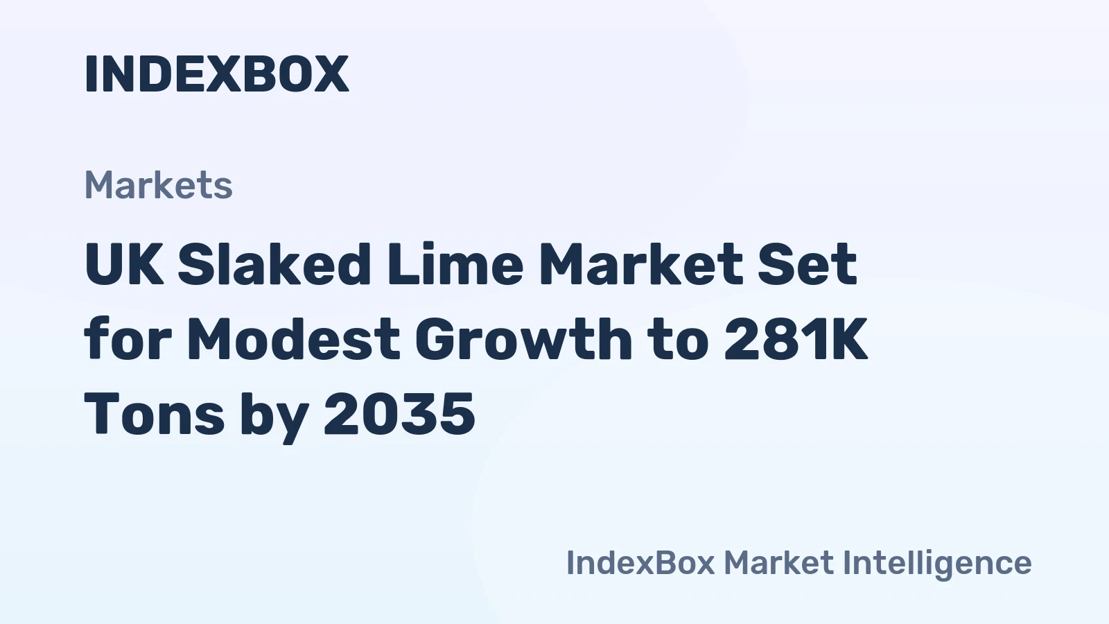 UK Slaked Lime Market Set for Modest Growth to 281K Tons by 2035