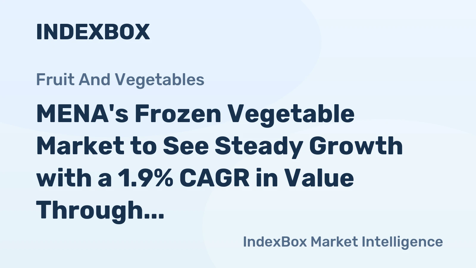 MENA's Frozen Vegetable Market to See Steady Growth with a 1.9% CAGR in Value Through 2035