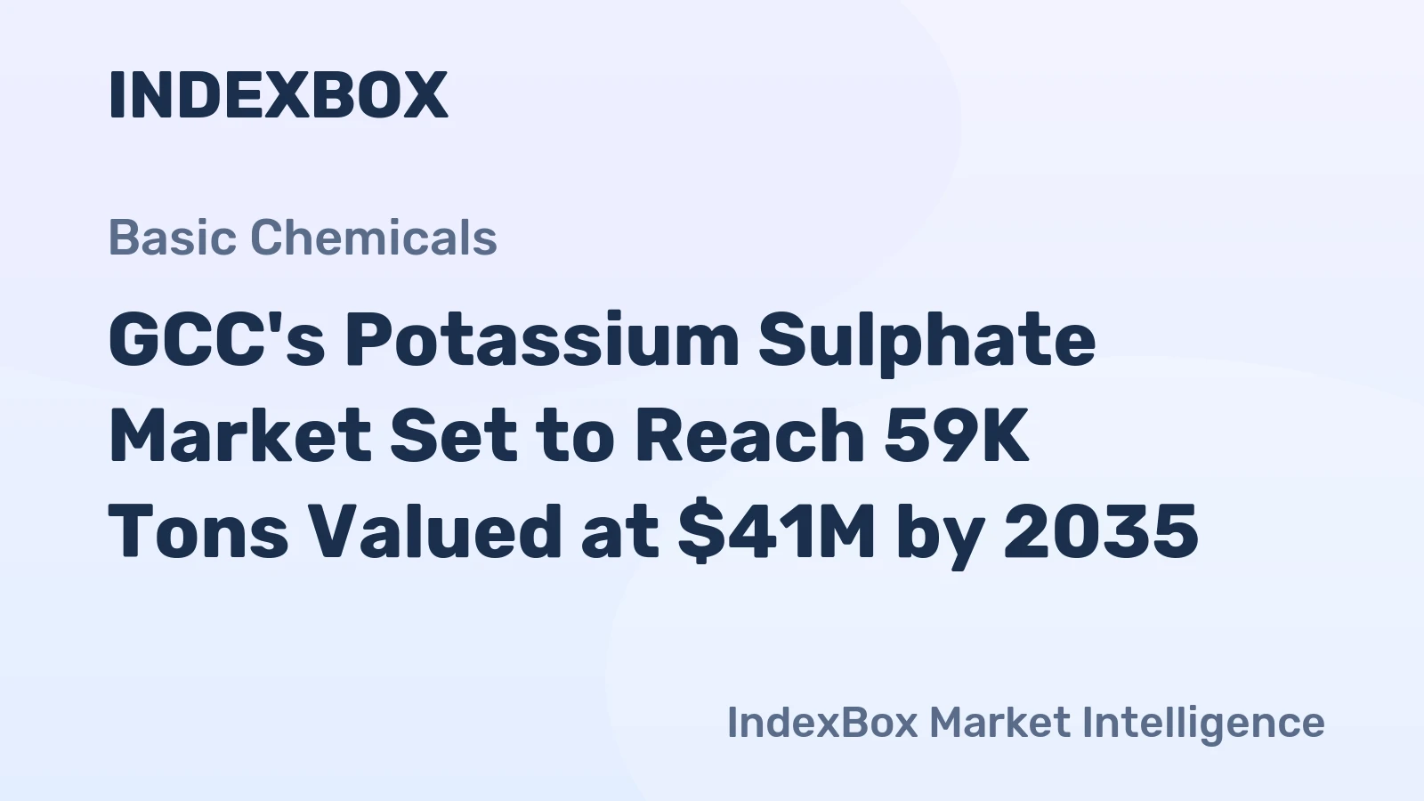 GCC's Potassium Sulphate Market Set to Reach 59K Tons Valued at $41M by 2035