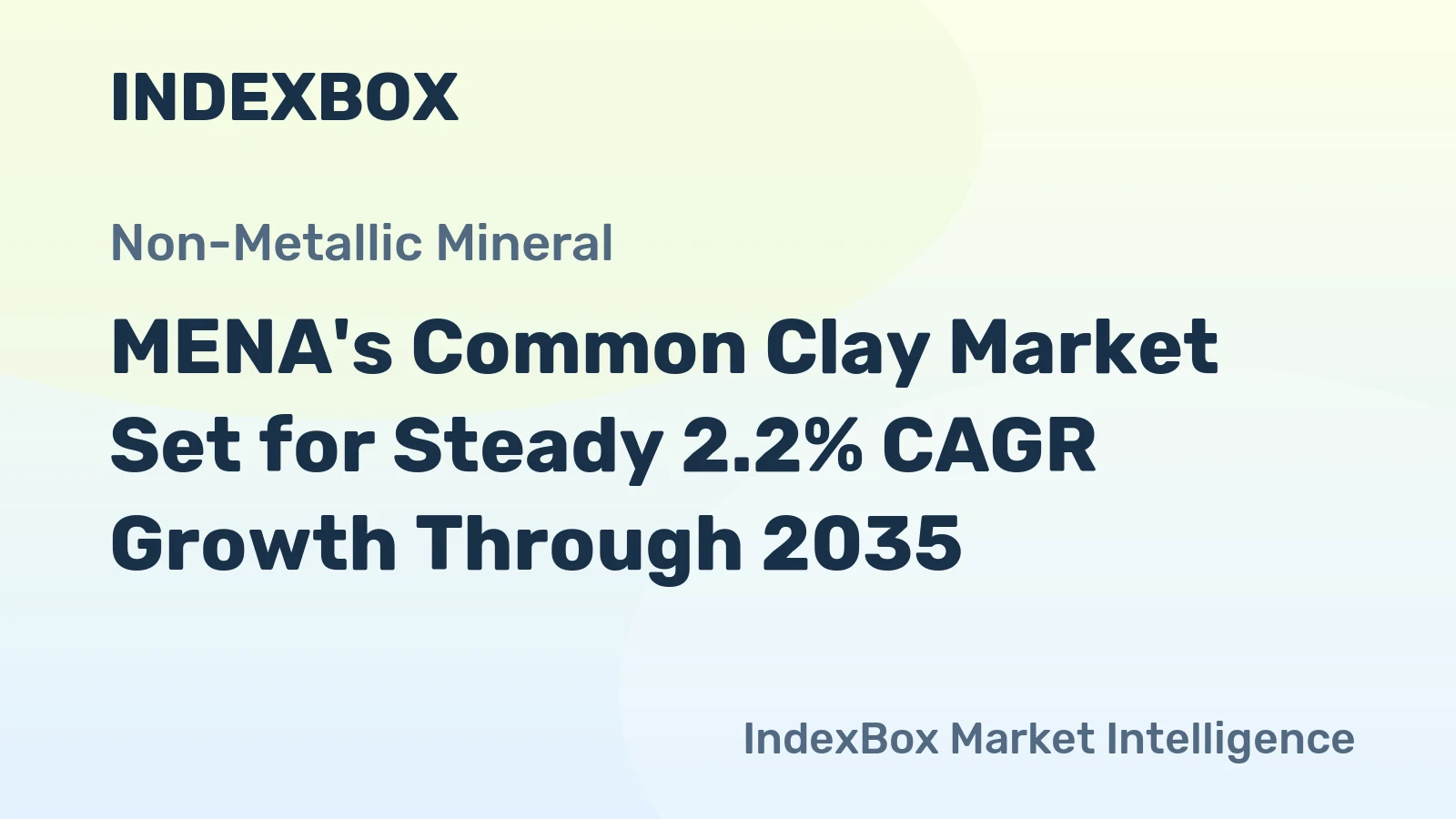 MENA's Common Clay Market Set for Steady 2.2% CAGR Growth Through 2035