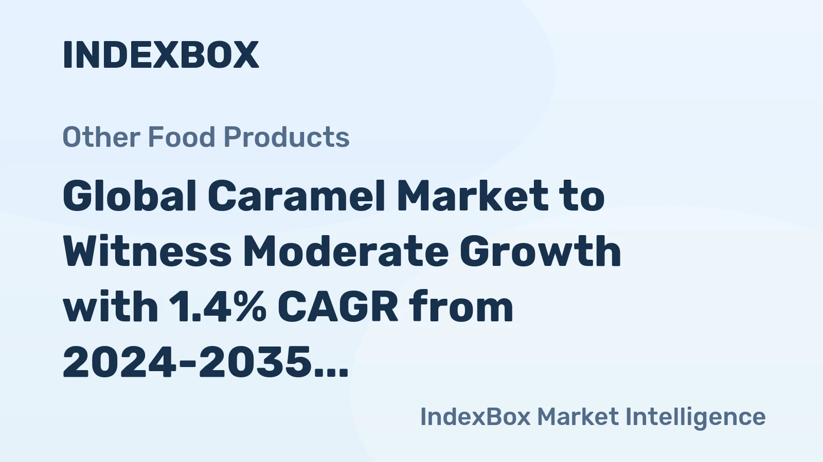 Global Caramel Market to Witness Moderate Growth with 1.4% CAGR from 2024-2035