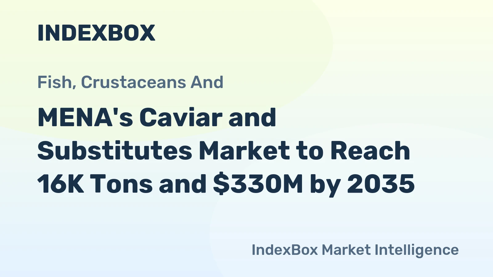 MENA's Caviar and Substitutes Market to Reach 16K Tons and $330M by 2035