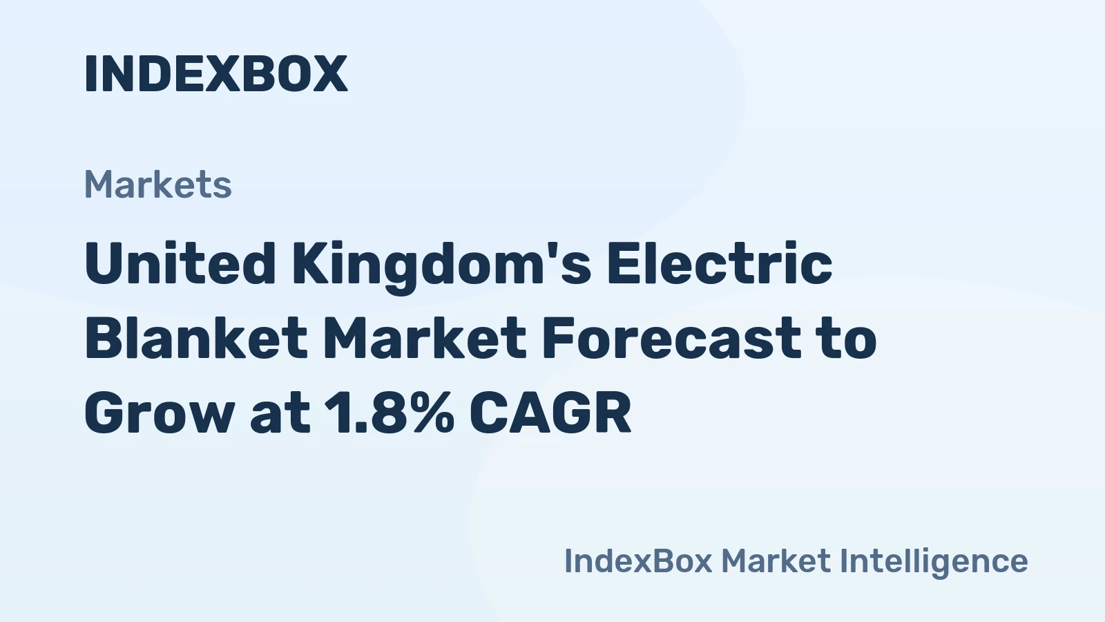 United Kingdom's Electric Blanket Market Forecast to Grow at 1.8% CAGR