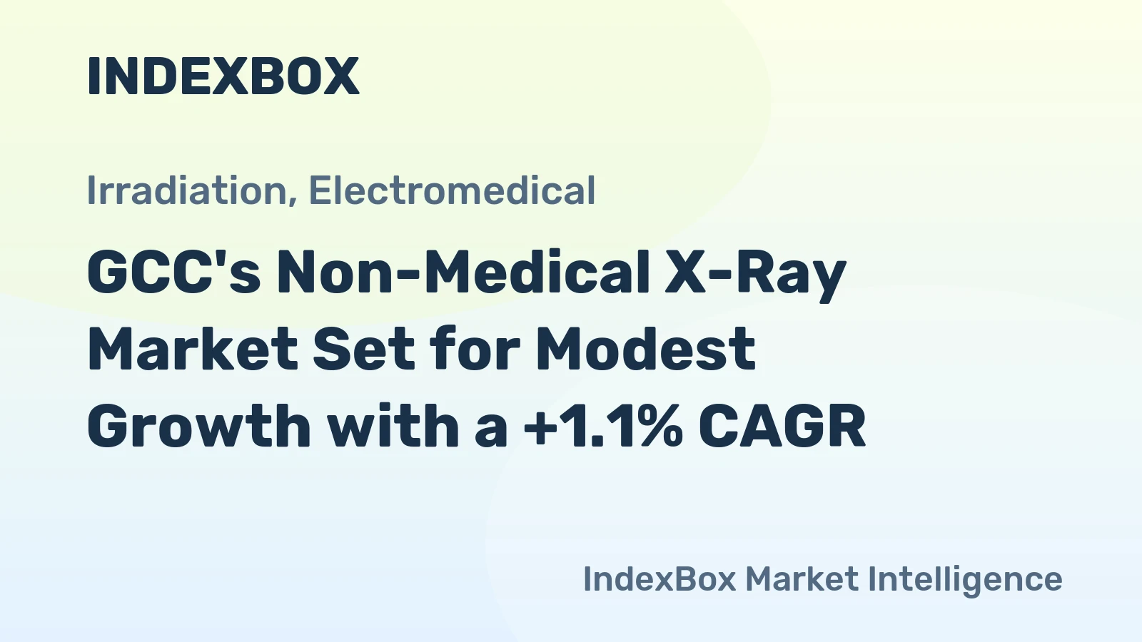 GCC's Non-Medical X-Ray Market Set for Modest Growth with a +1.1% CAGR