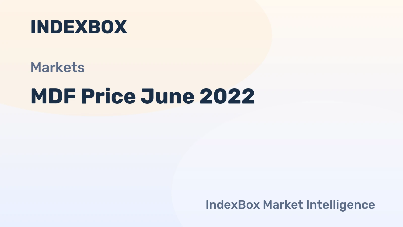 MDF Price June 2022