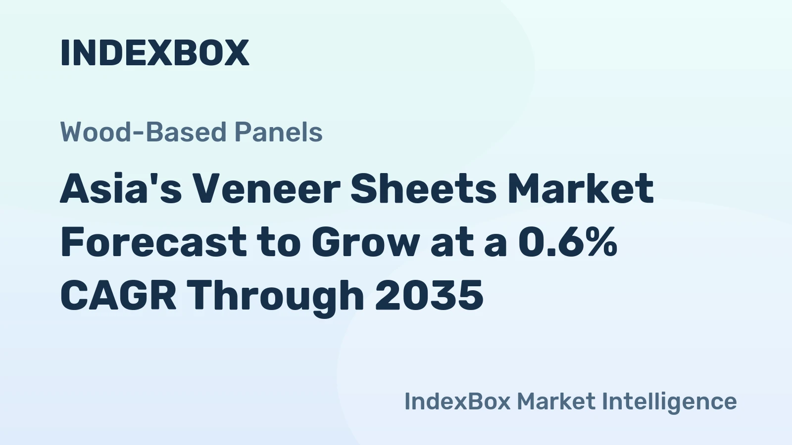 Asia's Veneer Sheets Market Forecast to Grow at a 0.6% CAGR Through 2035