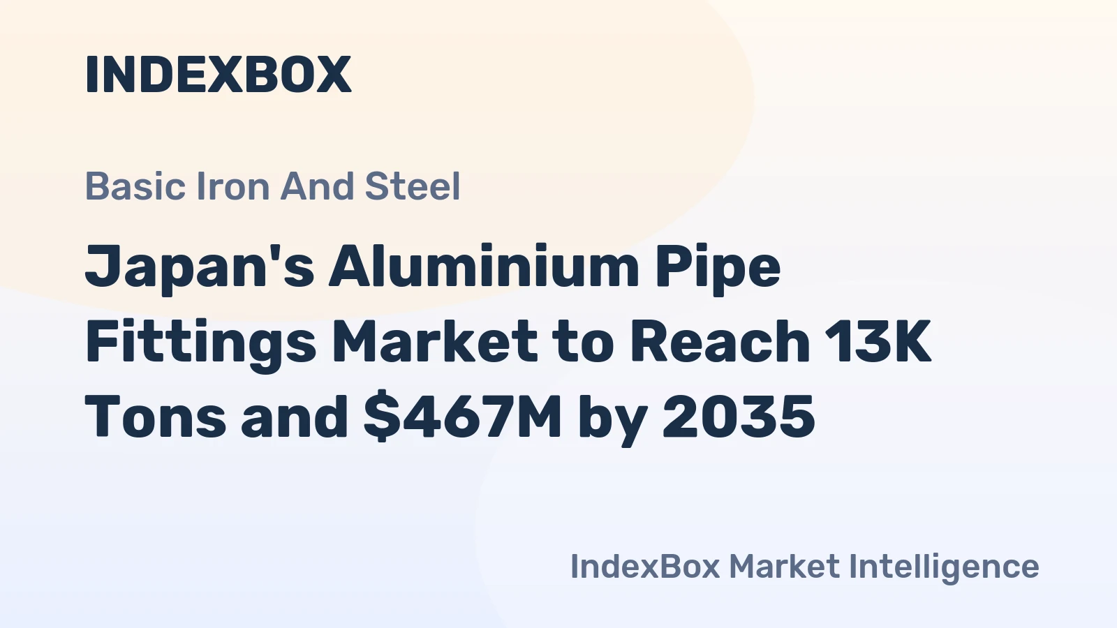 Japan's Aluminium Pipe Fittings Market to Reach 13K Tons and $467M by 2035