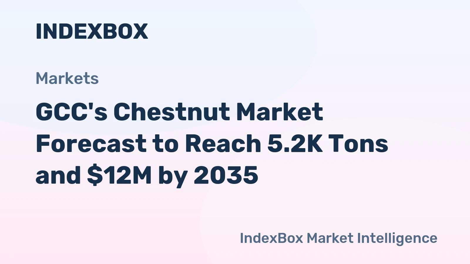 GCC's Chestnut Market Forecast to Reach 5.2K Tons and $12M by 2035