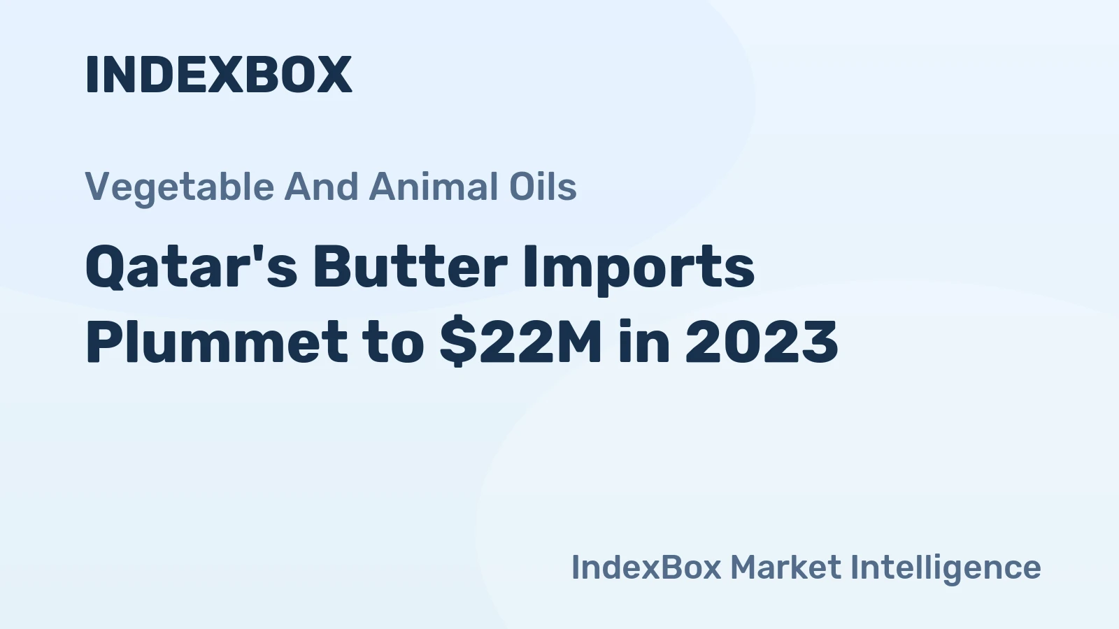 Qatar's Butter Imports Plummet to $22M in 2023
