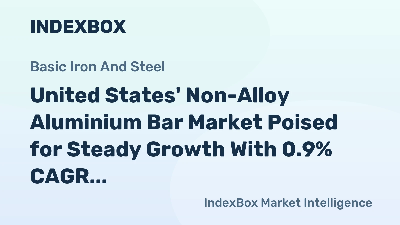 United States' Non-Alloy Aluminium Bar Market Poised for Steady Growth With 0.9% CAGR Through 2035