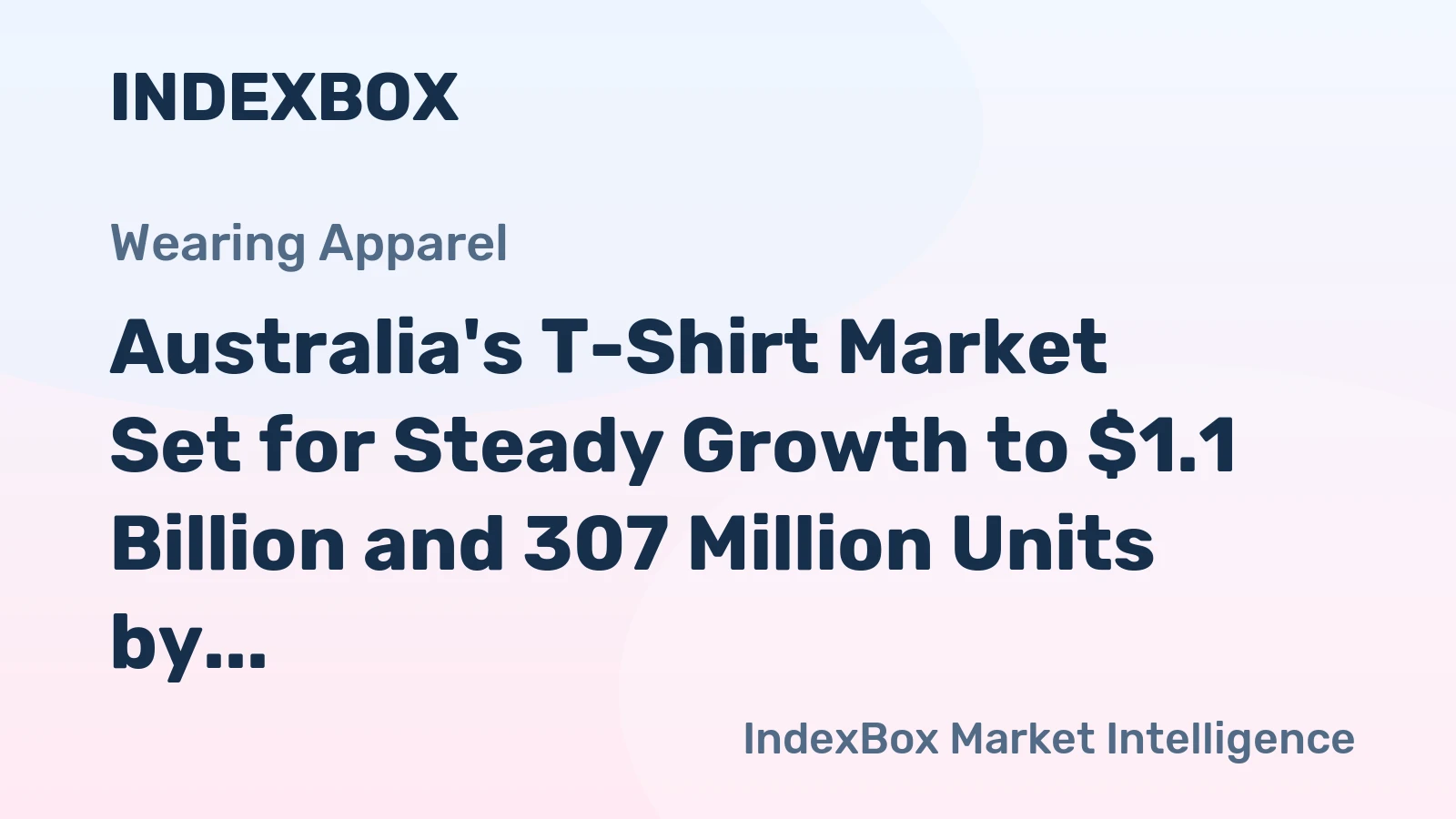 Australia's T-Shirt Market Set for Steady Growth to $1.1 Billion and 307 Million Units by 2035