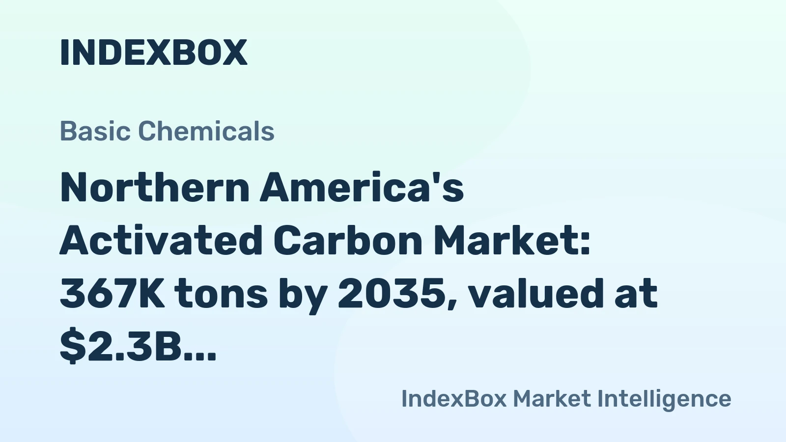 Northern America's Activated Carbon Market: 367K tons by 2035, valued at $2.3B