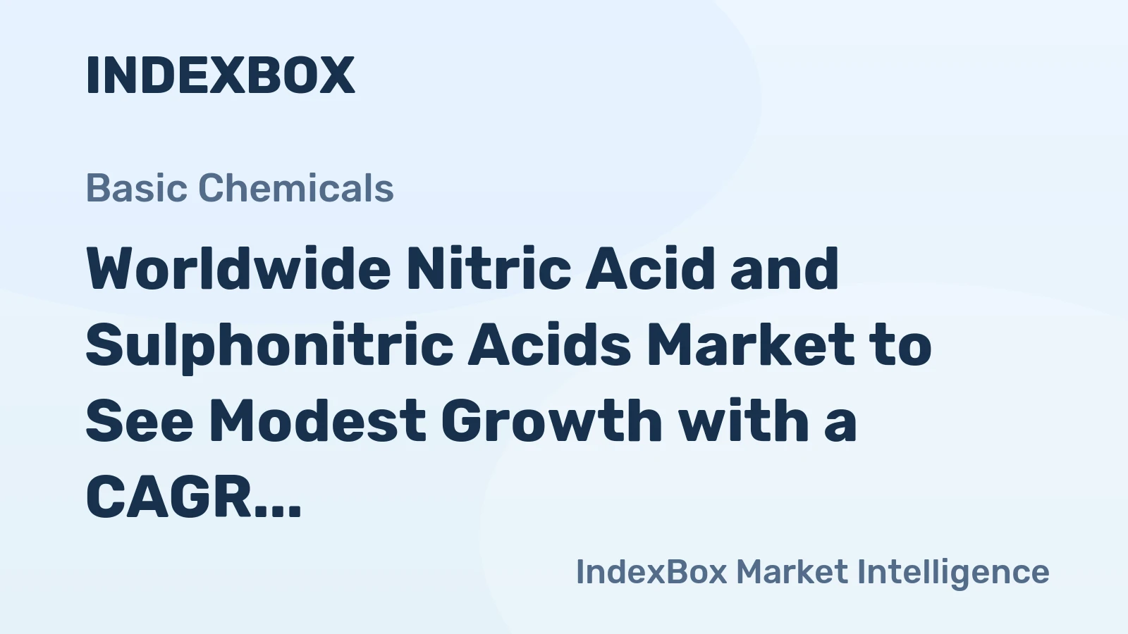 Worldwide Nitric Acid and Sulphonitric Acids Market to See Modest Growth with a CAGR of +0.5% by 2035
