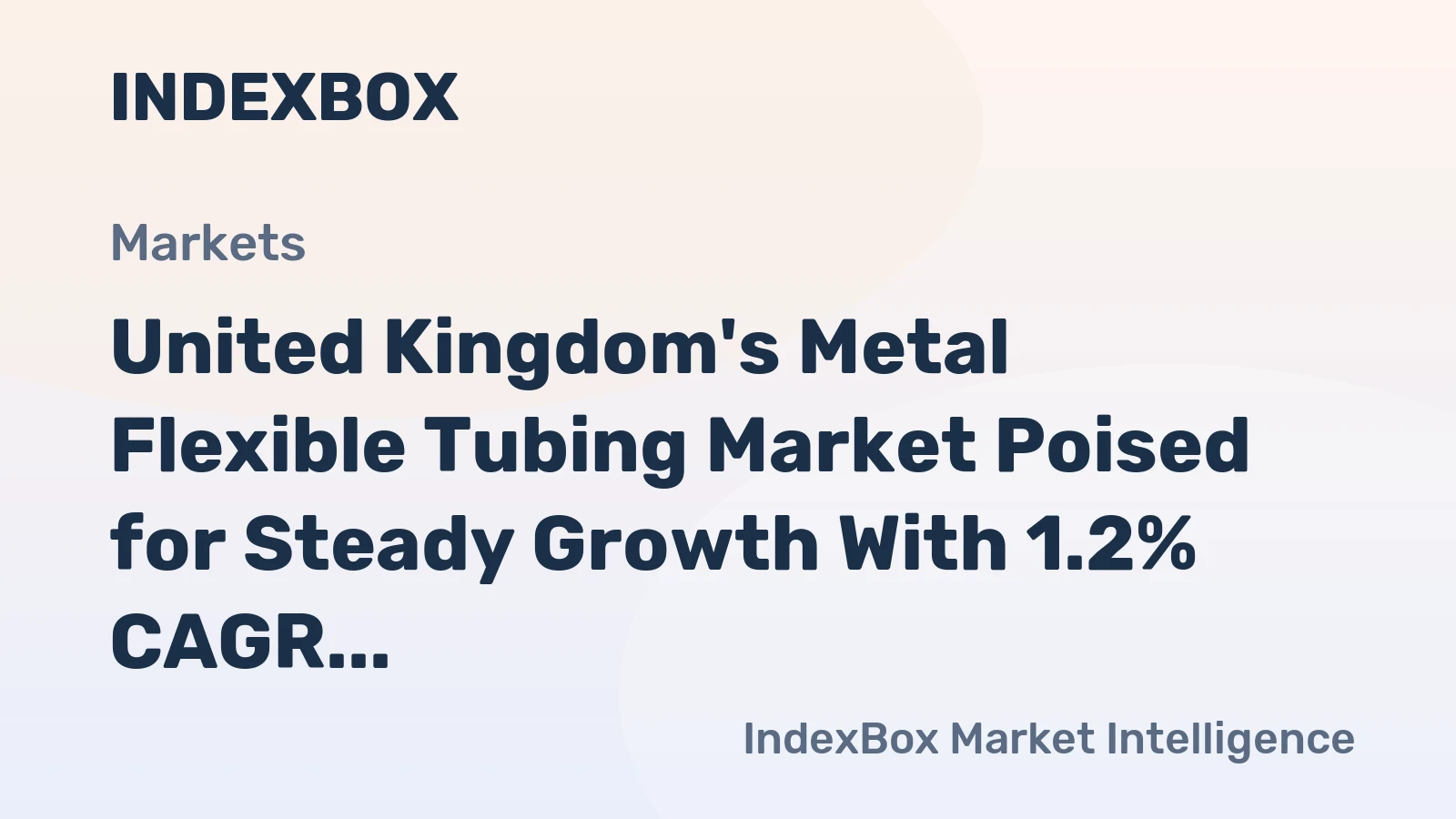 United Kingdom's Metal Flexible Tubing Market Poised for Steady Growth With 1.2% CAGR