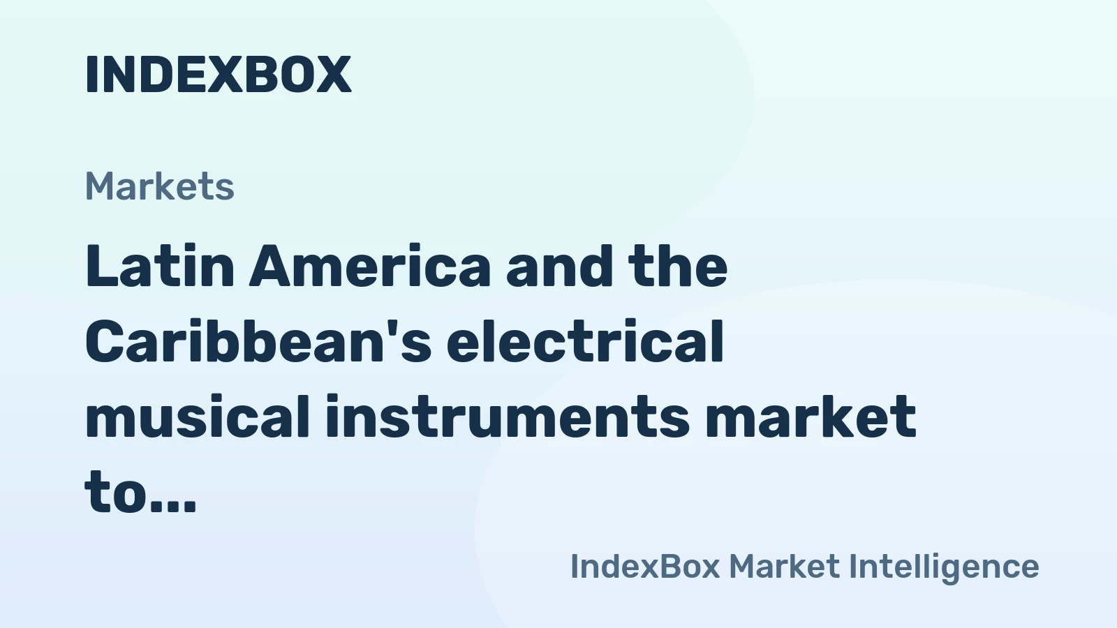 Latin America and the Caribbean's electrical musical instruments market to grow at a 3.0% CAGR, reaching $302M by 2035 on steady demand.