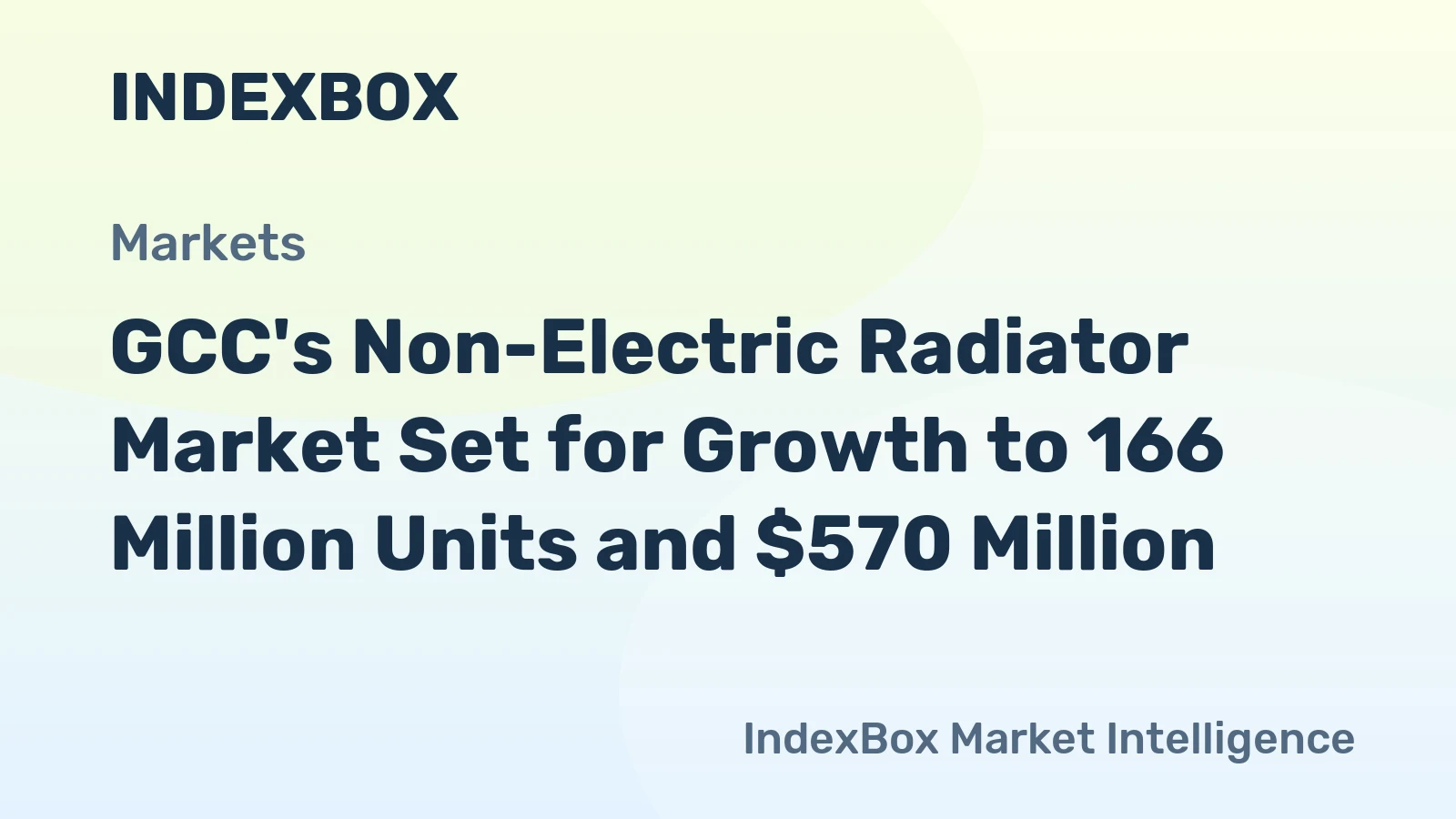 GCC's Non-Electric Radiator Market Set for Growth to 166 Million Units and $570 Million