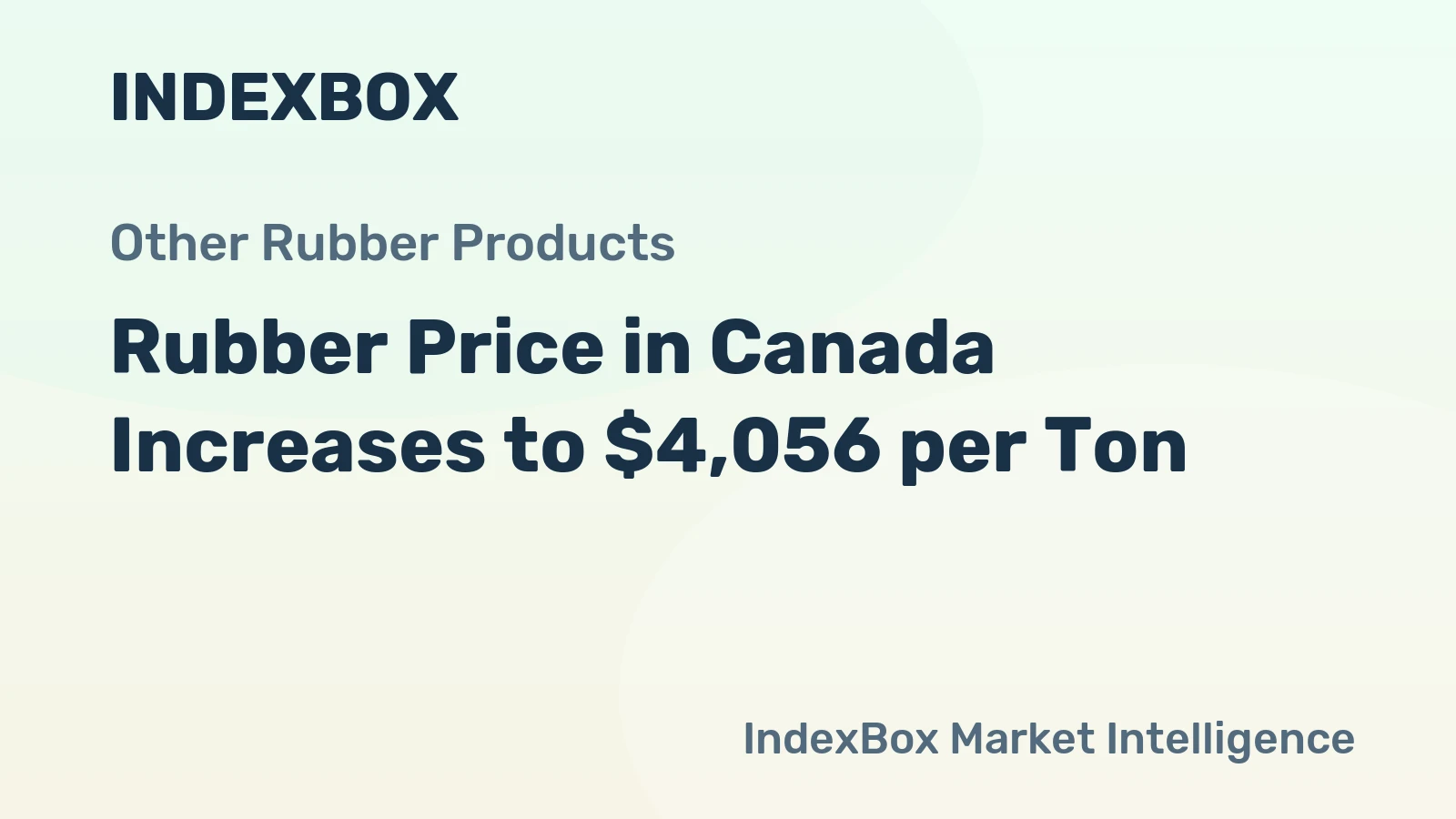 Rubber Price in Canada Increases to $4,056 per Ton