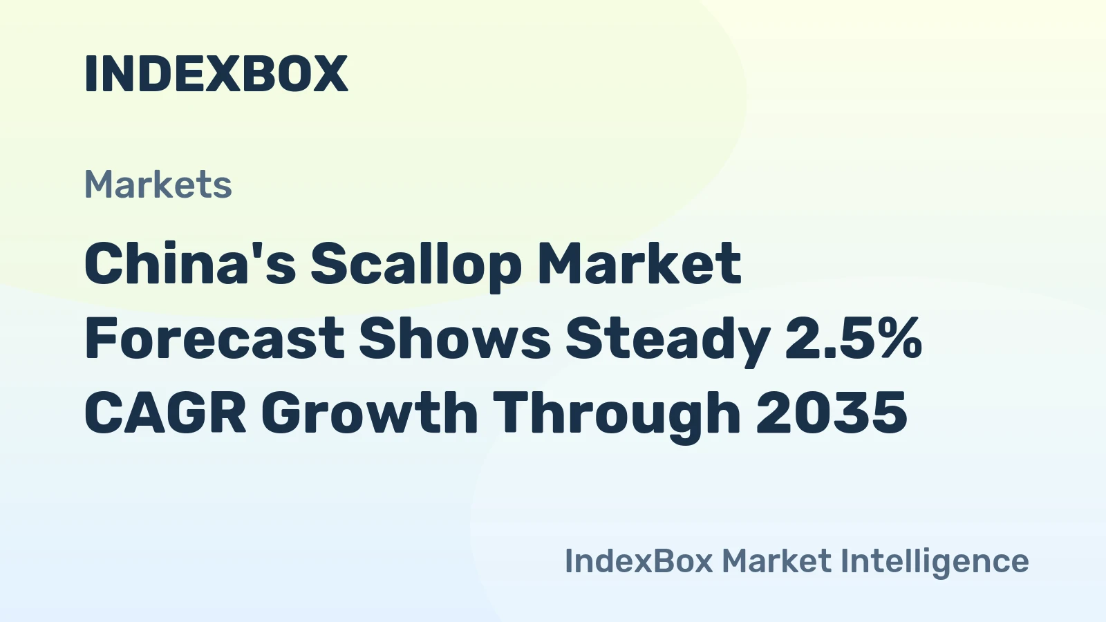 China's Scallop Market Forecast Shows Steady 2.5% CAGR Growth Through 2035