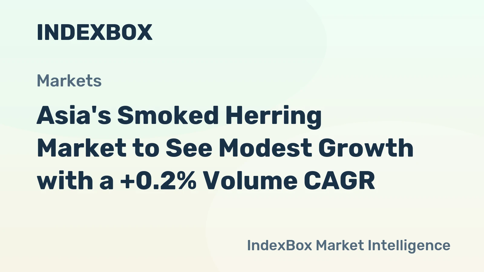 Asia's Smoked Herring Market to See Modest Growth with a +0.2% Volume CAGR