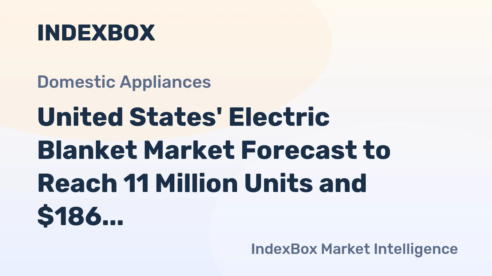 United States' Electric Blanket Market Forecast to Reach 11 Million Units and $186 Million