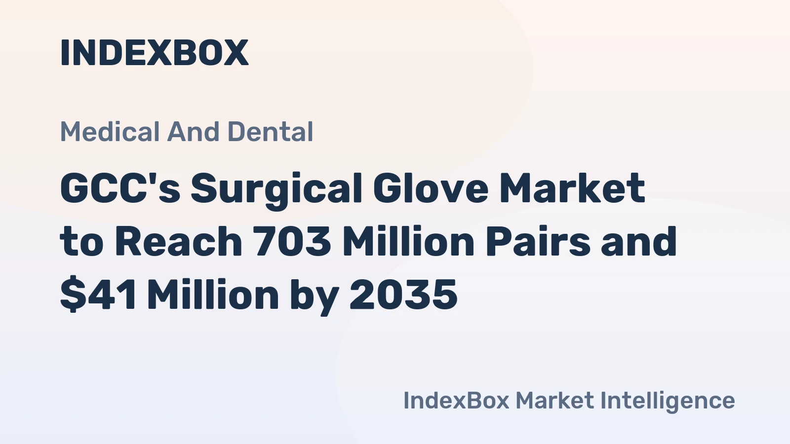 GCC's Surgical Glove Market to Reach 703 Million Pairs and $41 Million by 2035
