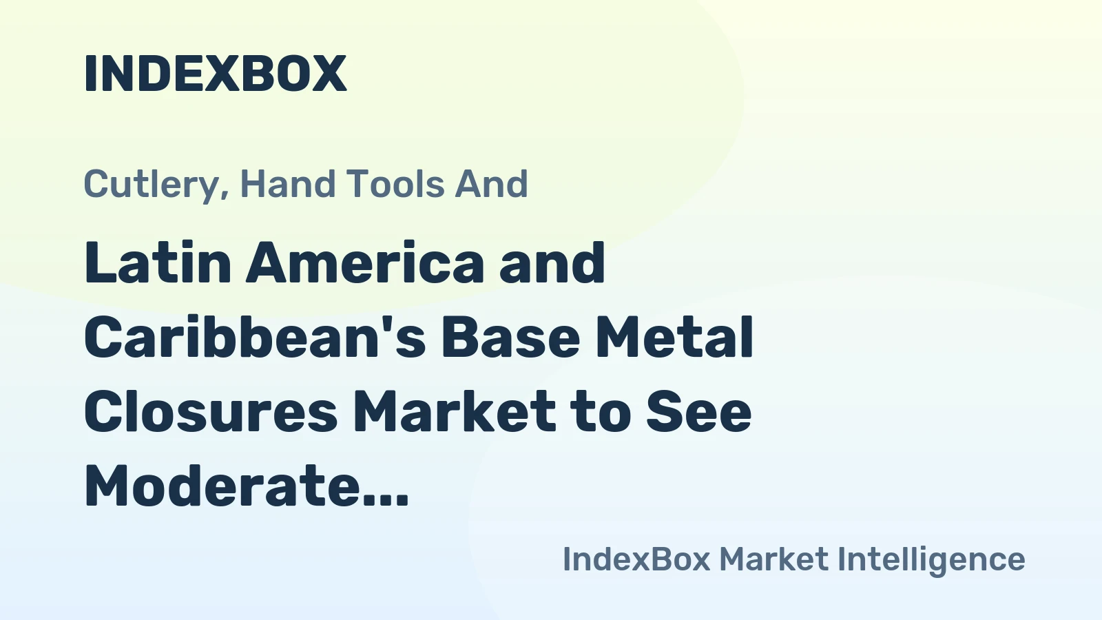 Latin America and Caribbean's Base Metal Closures Market to See Moderate Growth with a CAGR of +1.2% from 2024 to 2035