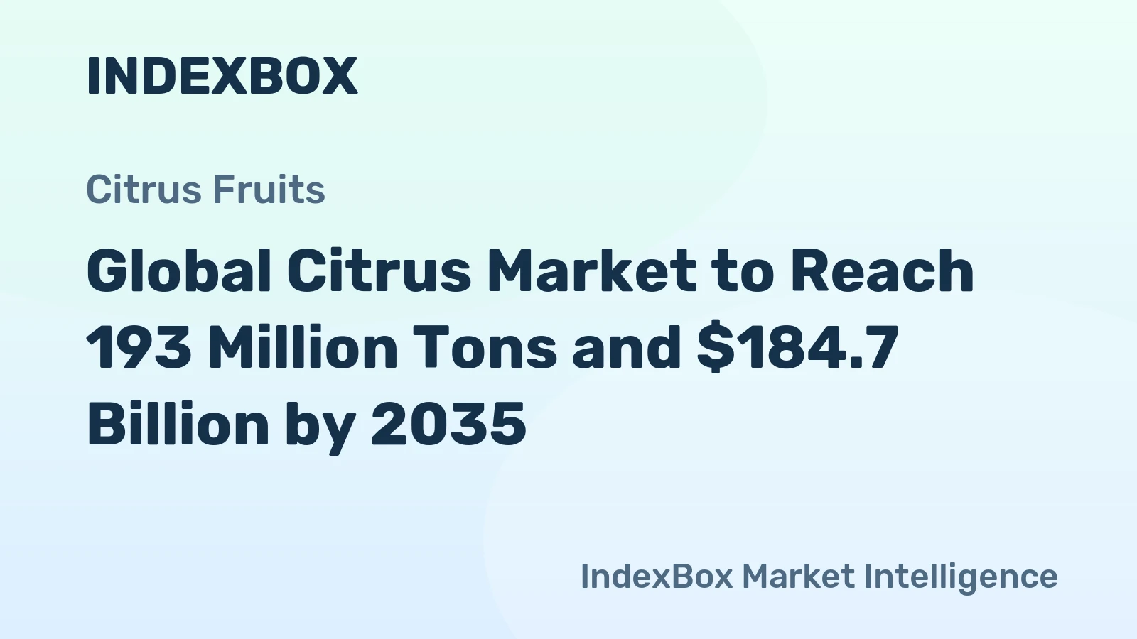 Global Citrus Market to Reach 193 Million Tons and $184.7 Billion by 2035